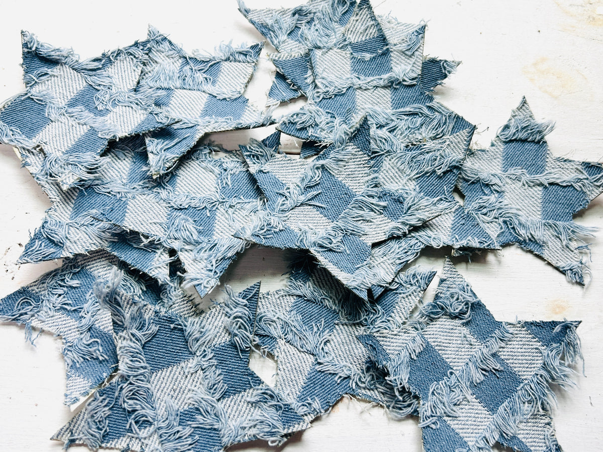 Frayed Denim Star Patch – The Restoration House